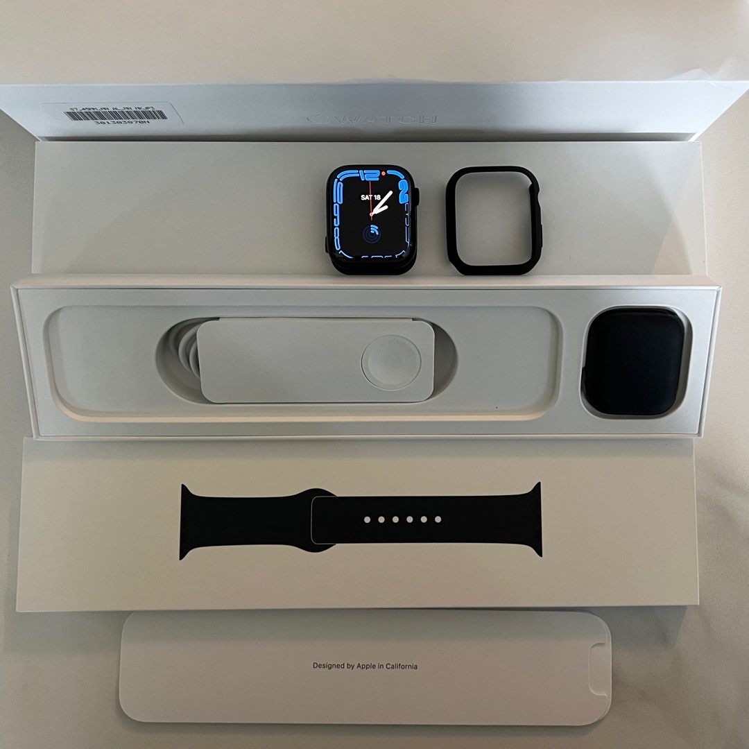 Apple Watch Series 7 Cellular + GPS 45mm Midnight, Mobile Phones ...