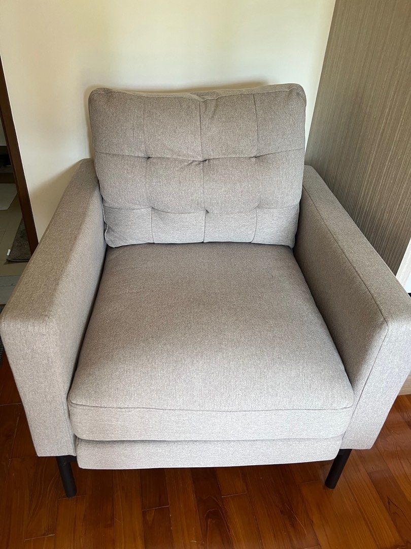 Arm Chair Single Sofa, Furniture & Home Living, Furniture, Chairs on ...