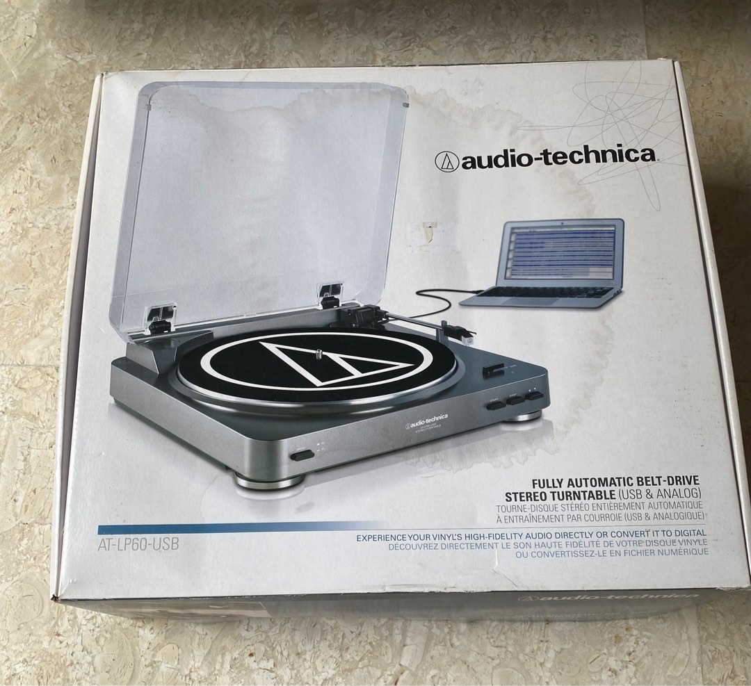 Audio Technica Turntable LP60 (USB & Analog), Audio, Other Audio ...