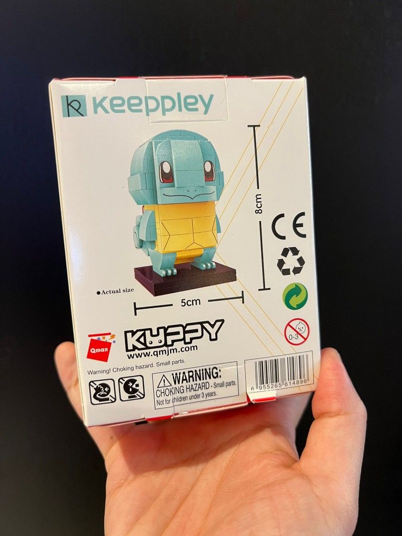 Authentic Pokemon Squirtle Figure Brick Keeppley, Hobbies & Toys, Toys ...