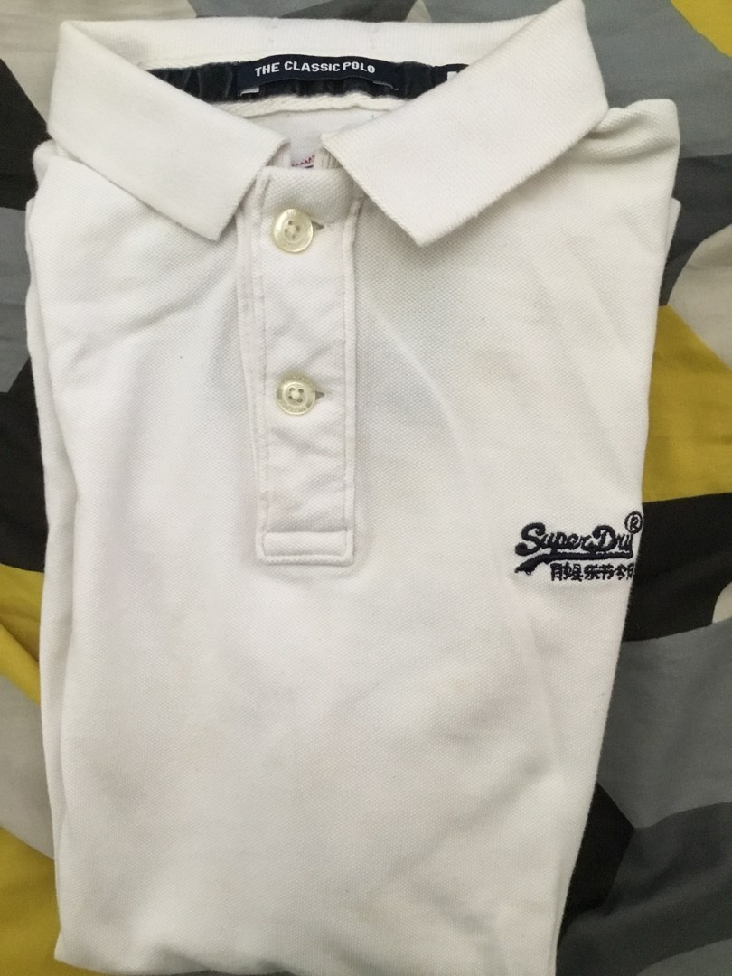 Authentic Super Dry Polo shirt White, Men's Fashion, Tops & Sets ...