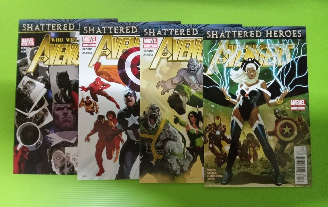 Avengers - 18,19,20,21 ( Daniel Acuna - Cover Art ) Marvel Comics ...