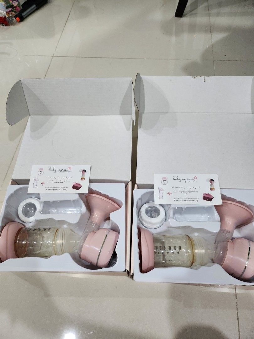 Baby express on the go set of 2 breastfeeding breastmilk pump brestpump ...