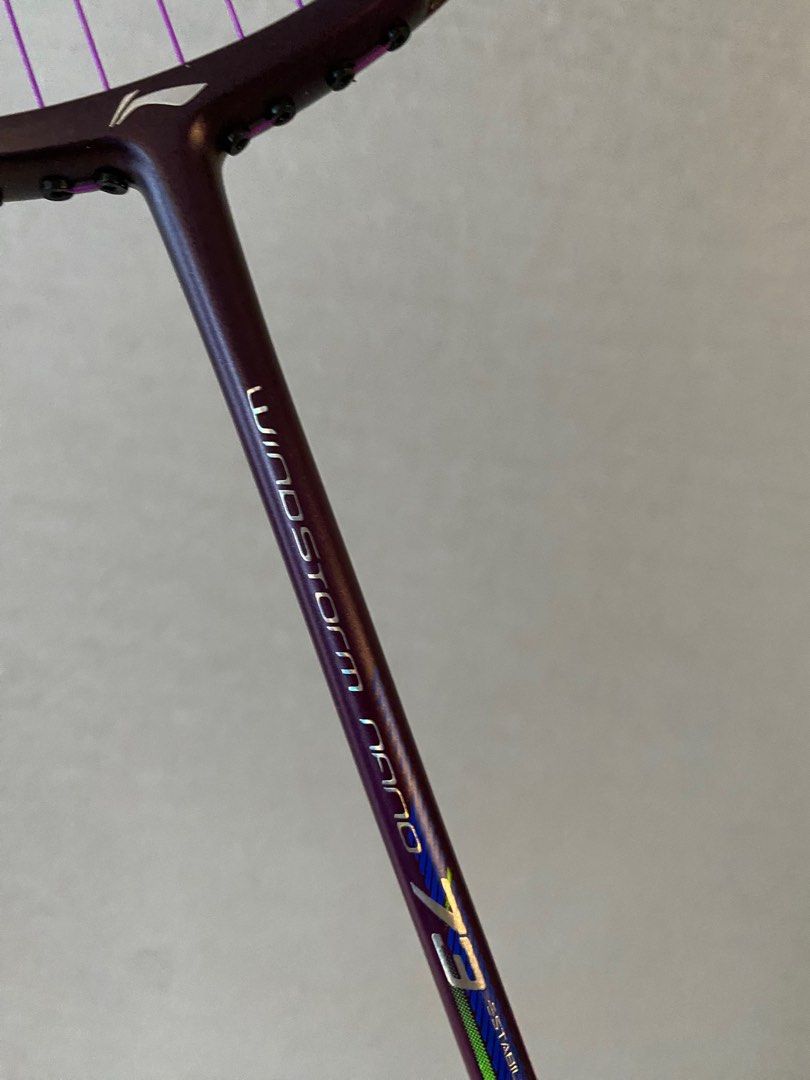 Badminton Racket Li-ning Windstorm Nano 73, Sports Equipment, Sports ...