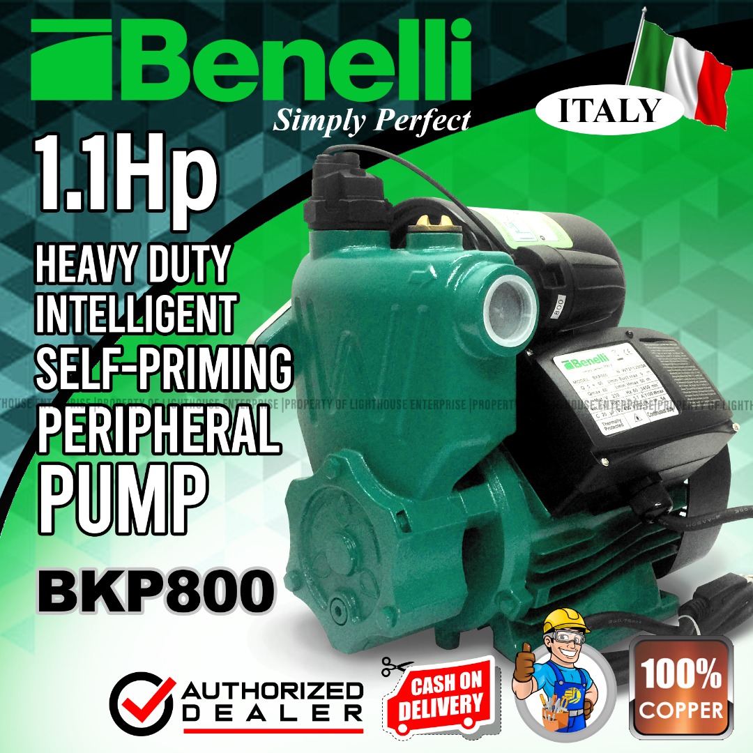BENELLI Italy Heavy Duty Intelligent Automatic Self-Priming Peripheral ...