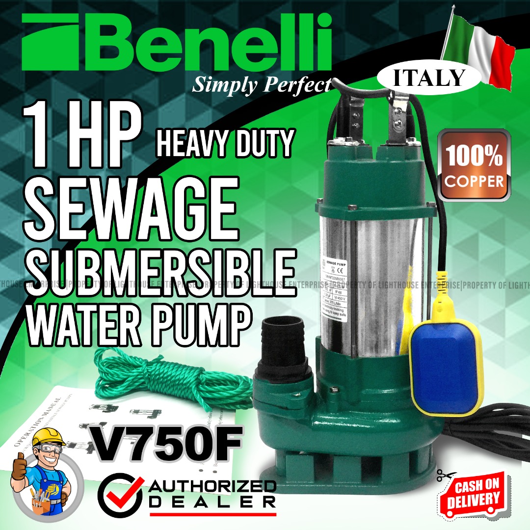 BENELLI Italy Heavy Duty Sewage Submersible Pump / Dirty Water ...