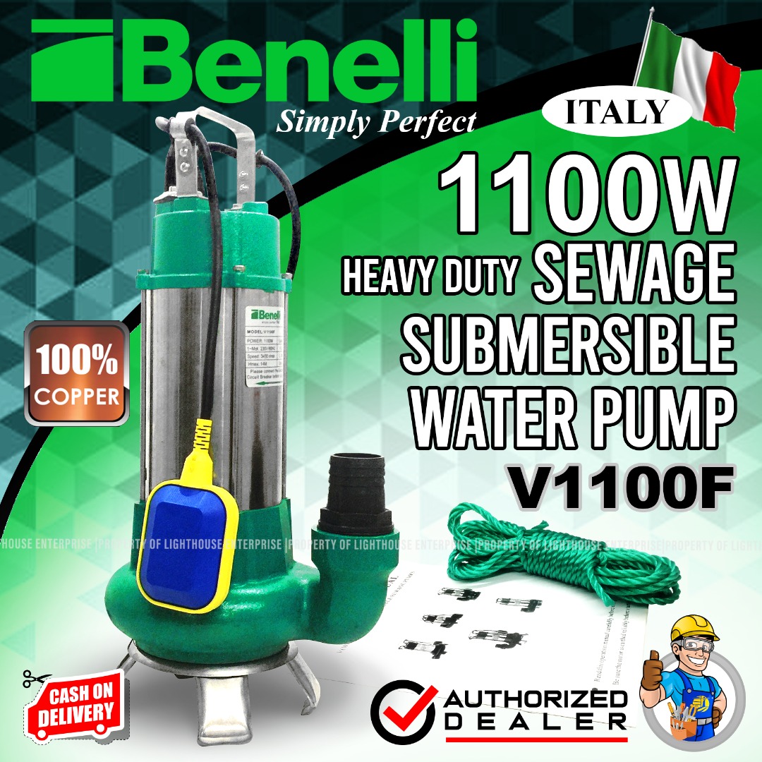 BENELLI Italy Heavy Duty Sewage Submersible Pump / Dirty Water ...