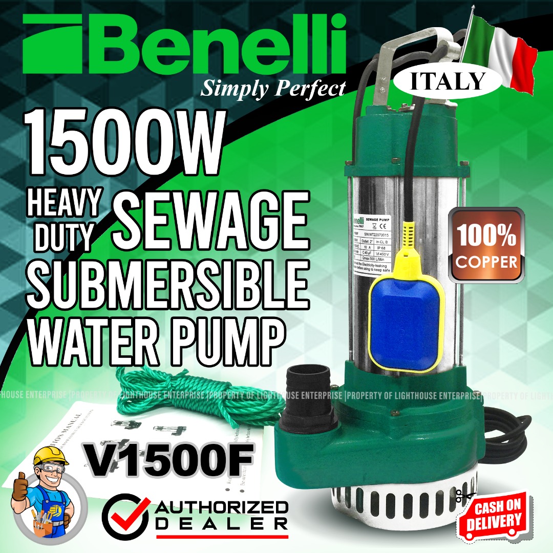 BENELLI Italy Heavy Duty Sewage Submersible Pump / Dirty Water ...