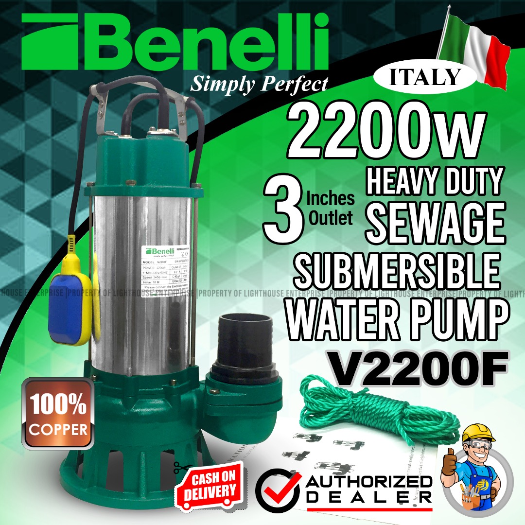 BENELLI Italy Heavy Duty Sewage Submersible Pump / Dirty Water ...