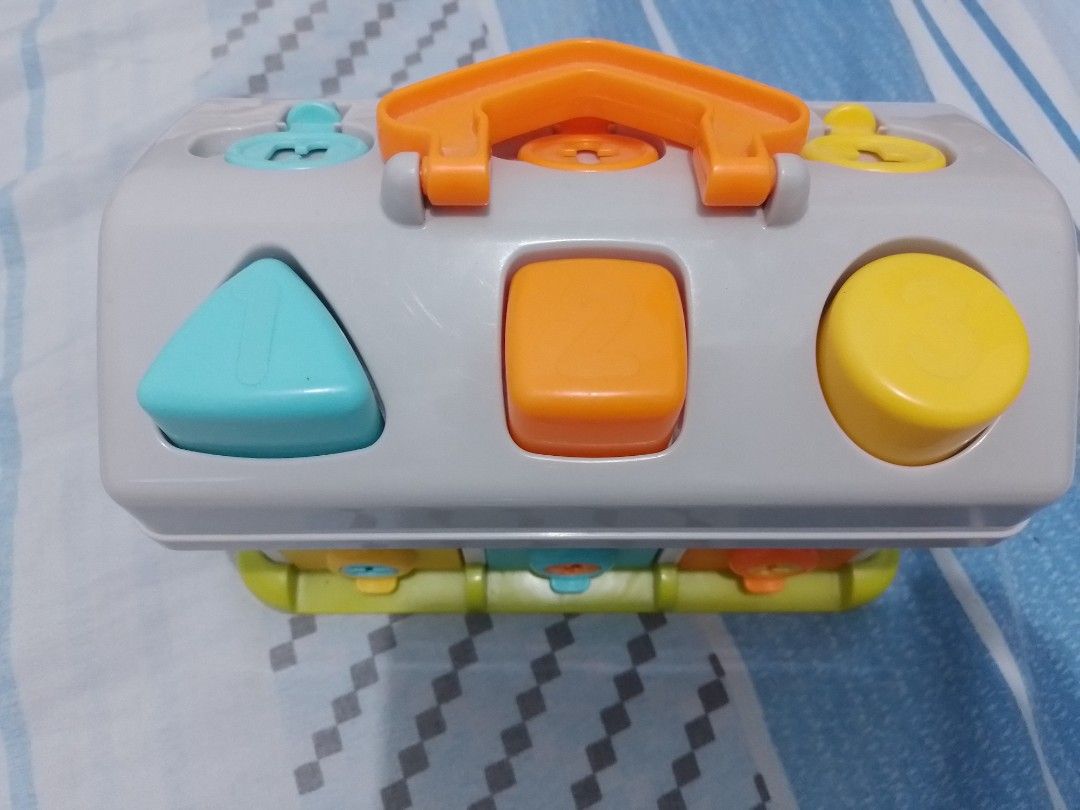 Blue box Shape Sorter, Babies & Kids, Infant Playtime on Carousell