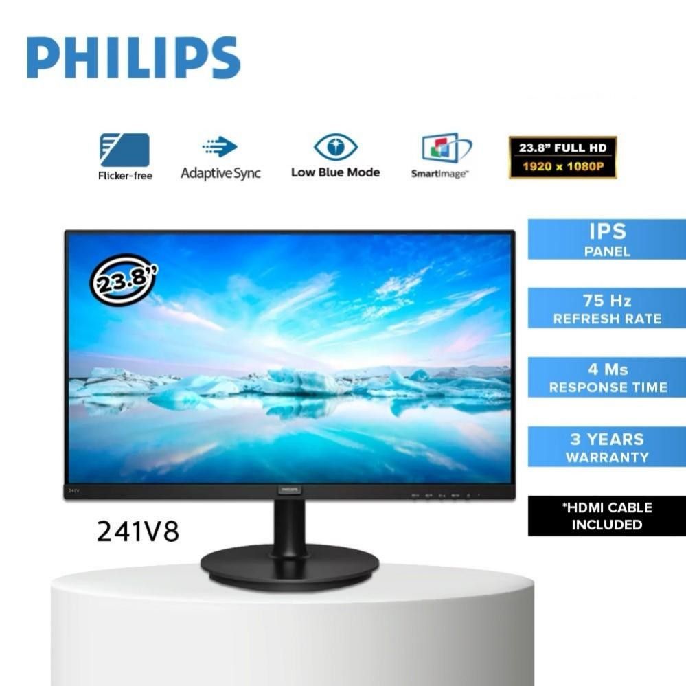 *BNIB* Phillips 24inch monitor (23.8inch panel) Full HD monitor ...