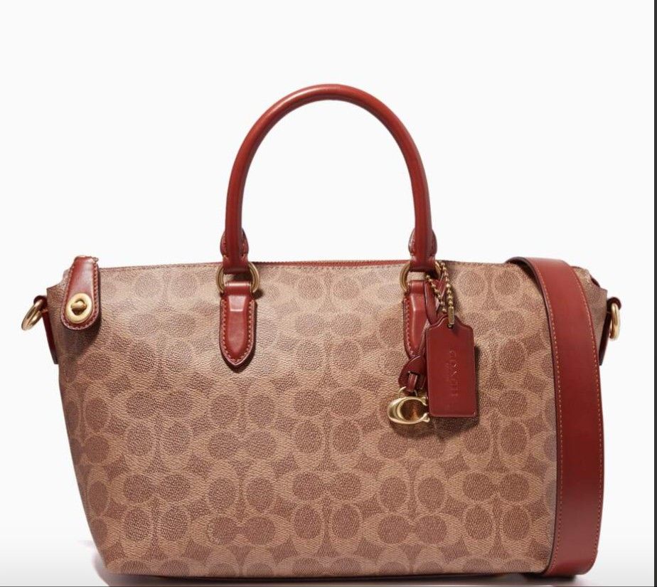 BRAND NEW ORIGINAL US MALL PULL OUT COACH NEUTRAL CARA SATCHEL IN ...