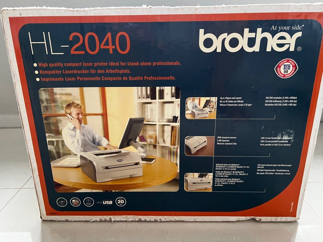 Brother laser printer HL2040, Computers & Tech, Printers, Scanners ...