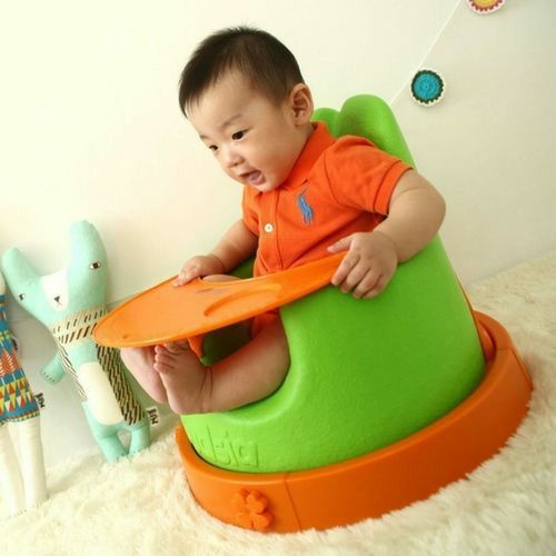 FREE Bumbo Budsia rolling wheels playtime pull trolly floor seat cart ...