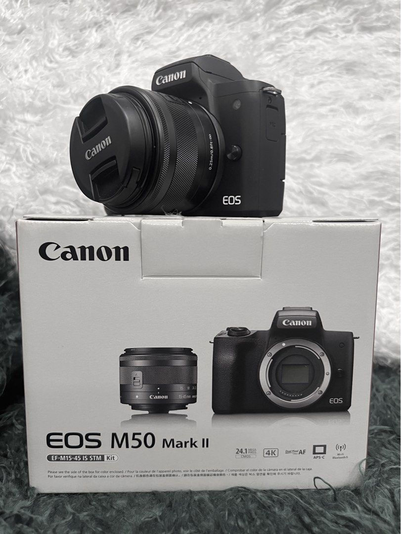CANON M50 mark2 ( body and lens), Photography, Cameras on Carousell
