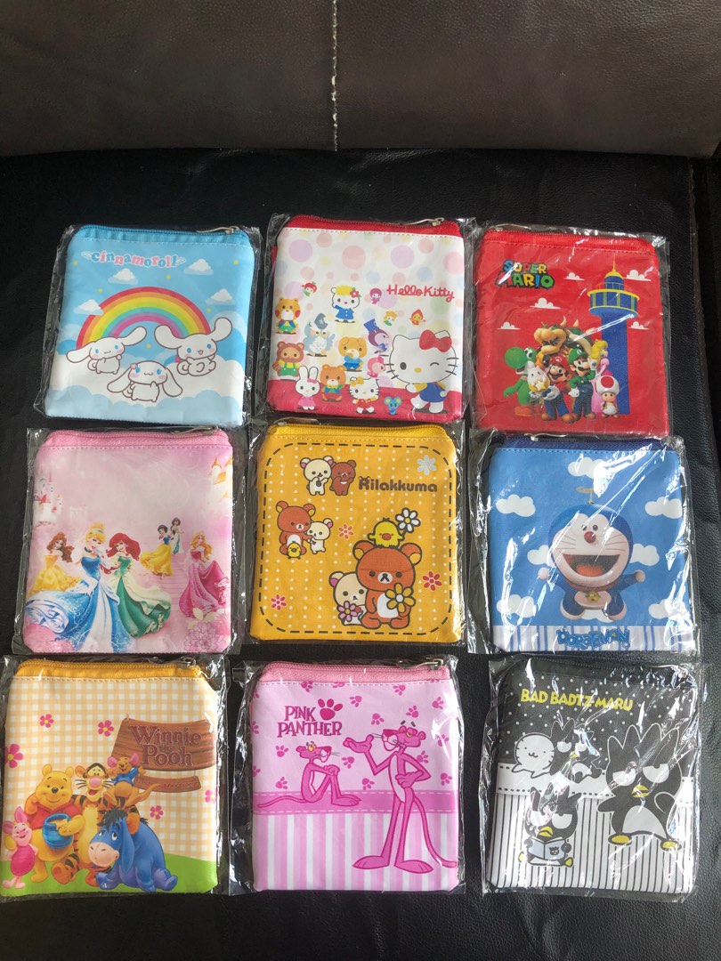Cartoon Characters purse / mini wallet, Luxury, Bags & Wallets on Carousell