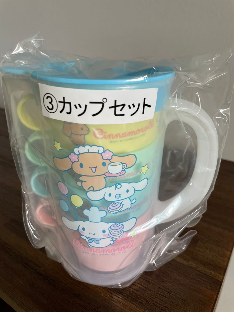 Cinnamonoroll pitcher and cups, Furniture & Home Living, Kitchenware ...
