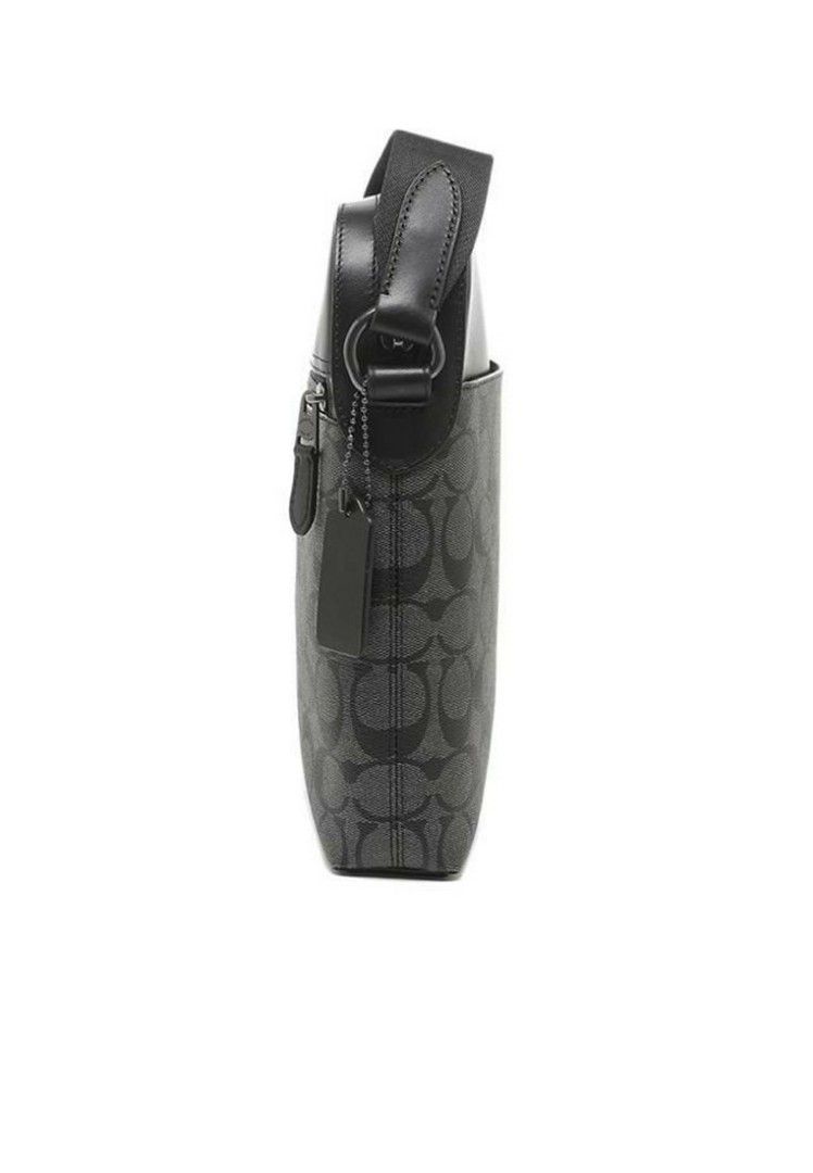Coach Houston Flight Bag In Signature Canvas 4010 Charcoal Black, Men's ...