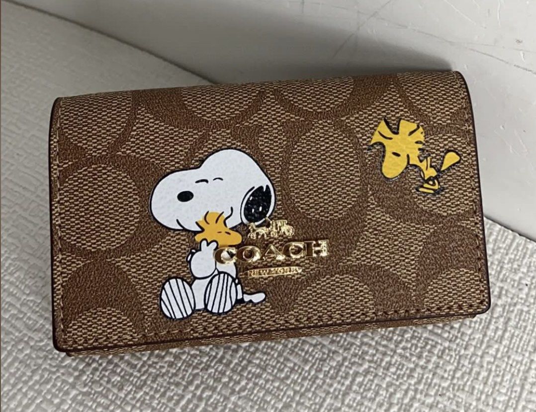 Coach X Snoopy Key Holder, Women's Fashion, Bags & Wallets, Wallets ...
