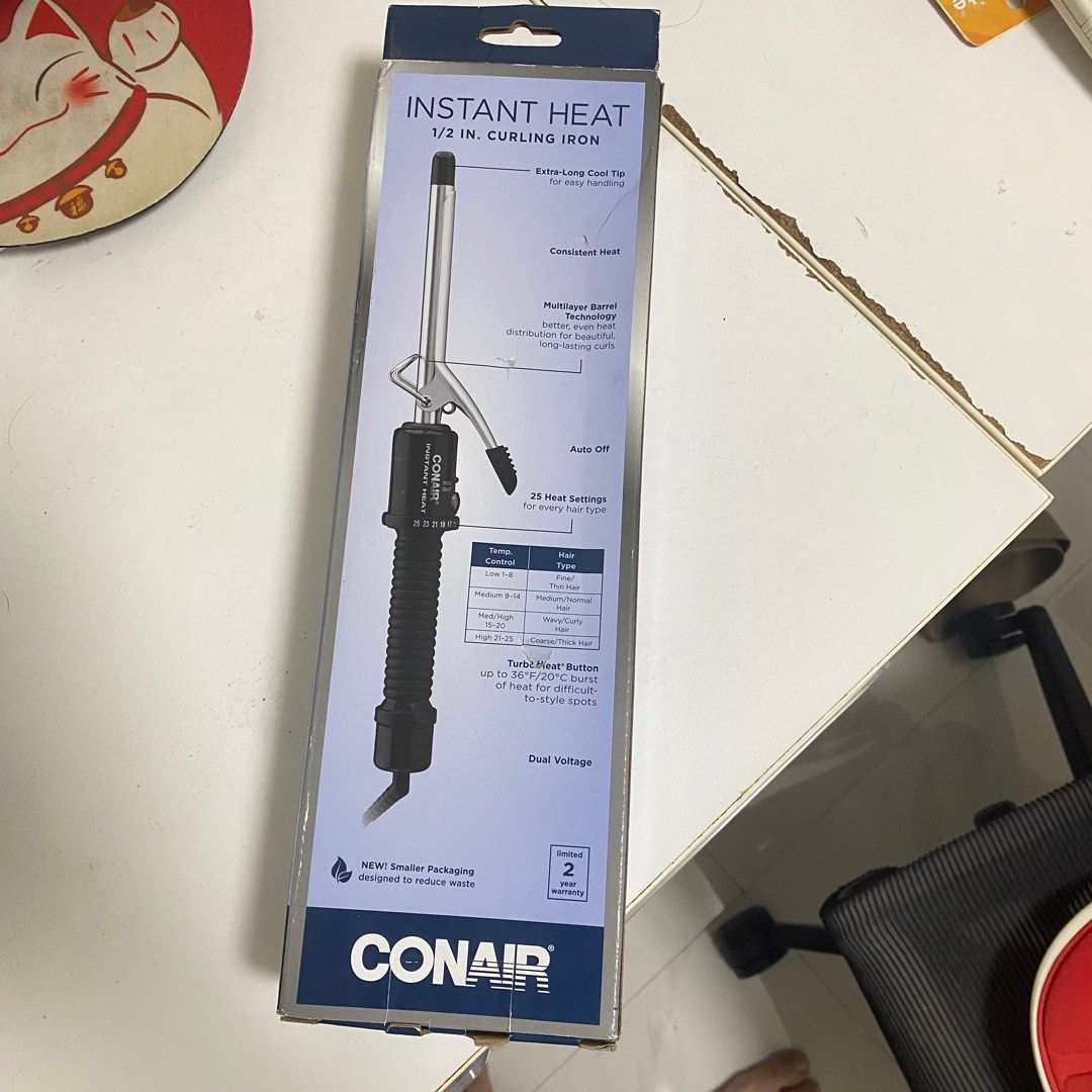 Conair Instant Heat Curling Iron 1 2 Inch Womens Fashion Watches