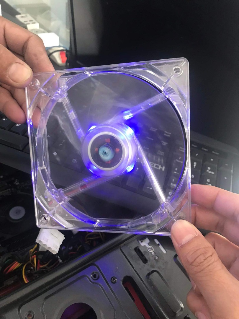 CPU COOLER LED FAN 12CM, Computers & Tech, Parts & Accessories ...