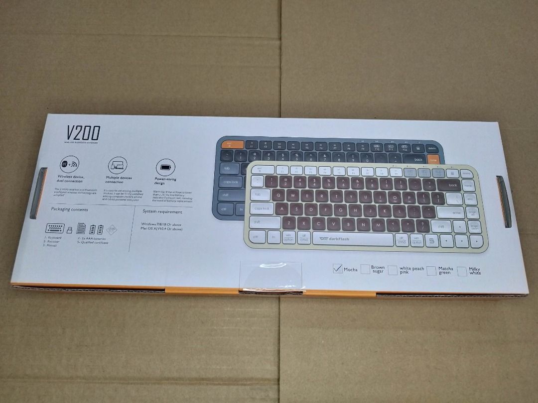 Darkflash Wireless Keyboard Mocha, Computers & Tech, Parts ...