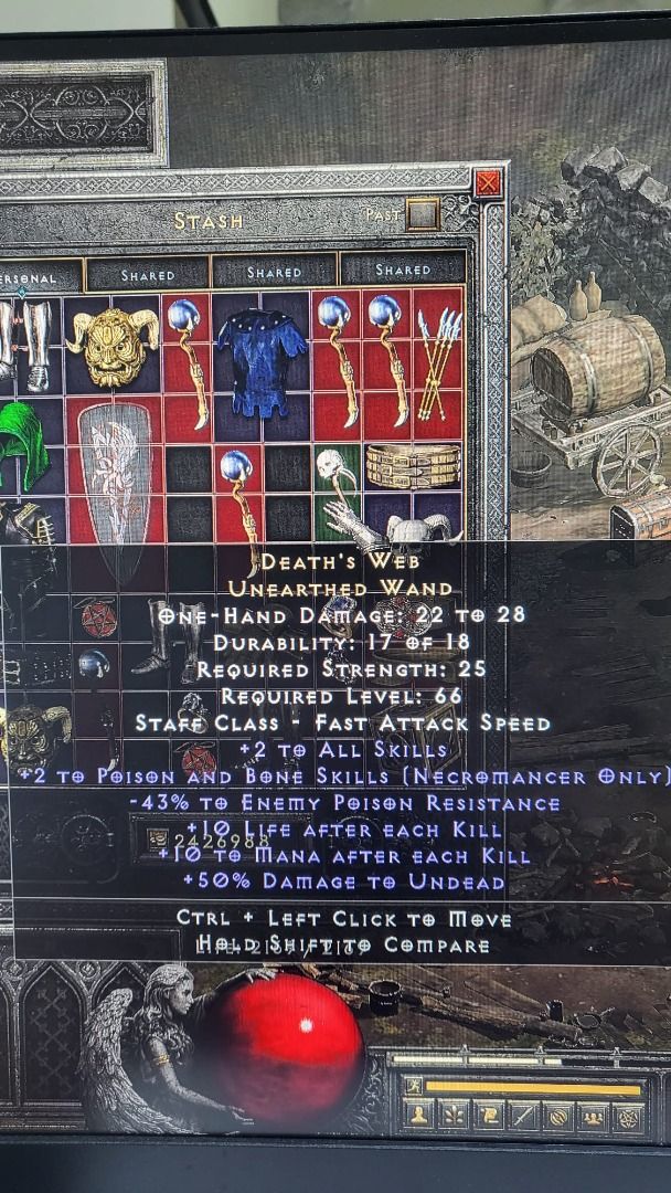 Death's Web 2/2 (Non-Ladder) Diablo 2 Resurrected (Desktop version) D2R ...