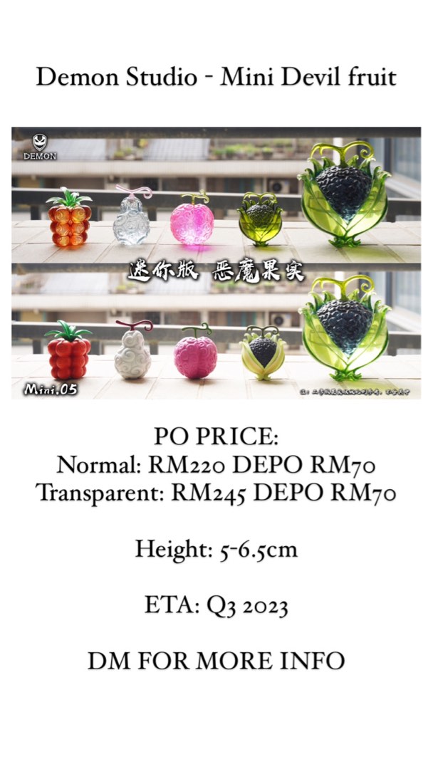 Demon Studio - Mini Devil fruit, Hobbies & Toys, Toys & Games on Carousell