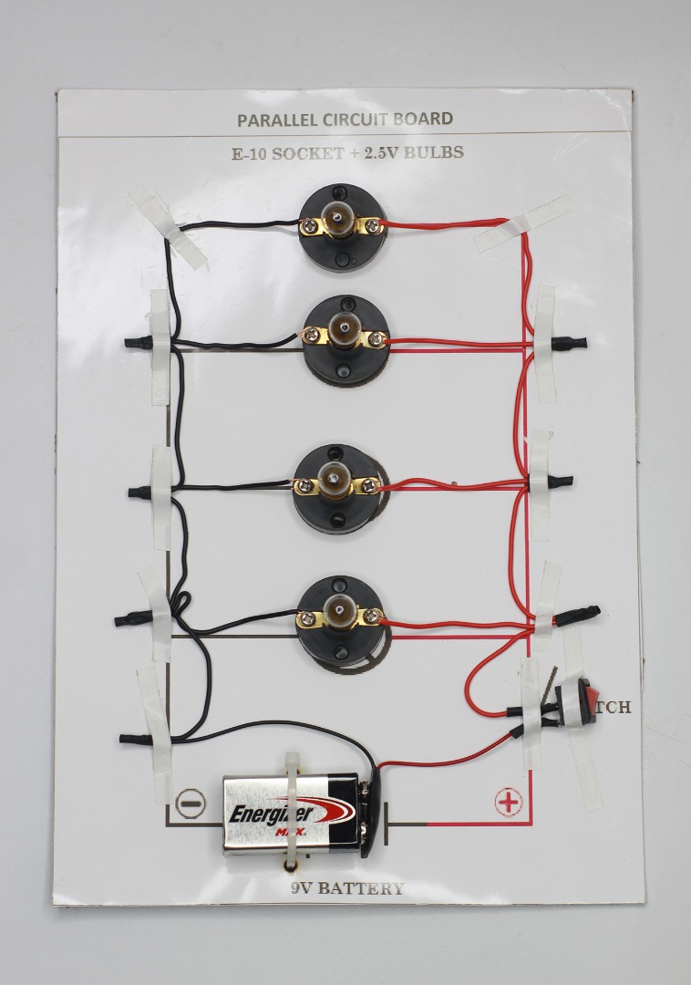 DIY PARALLEL CIRCUIT BOARD FOR EXPERIMENT SCIENCE EDUCATIONAL PROJECT ...