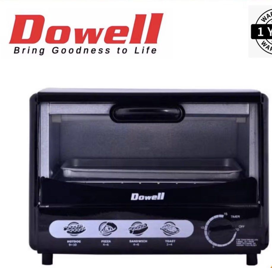 Dowell 6L Oven Toaster DOT-615 Black, TV & Home Appliances, Kitchen Appliances, Ovens & Toasters ...