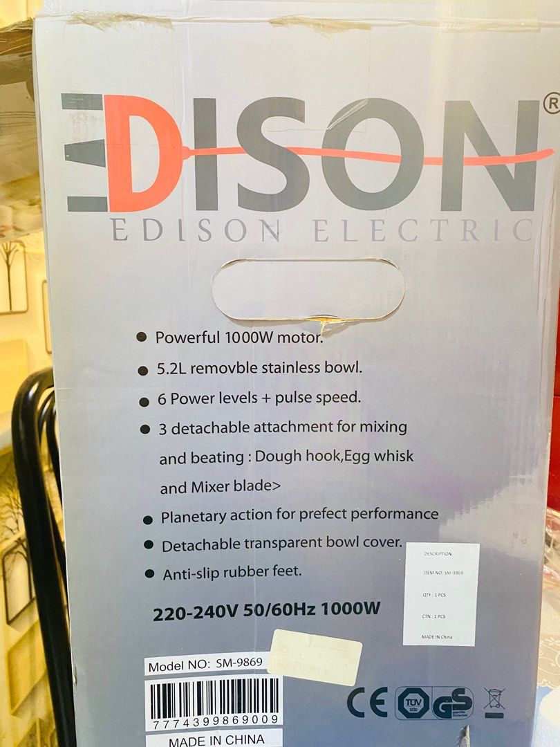 EDISON ELECTRIC STAND CAKE MIXER on Carousell