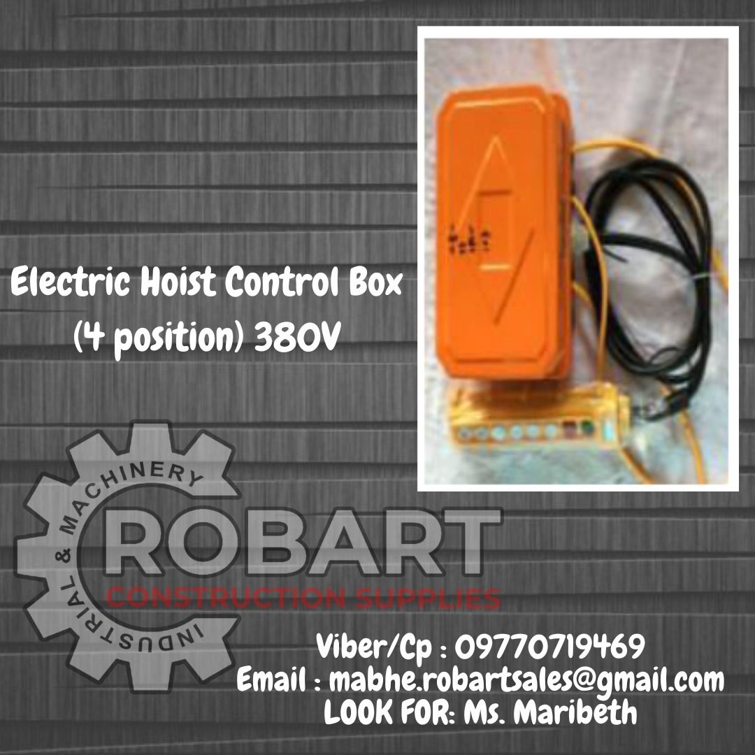 Electric Hoist Control Box (4 position) 380V, Commercial & Industrial ...