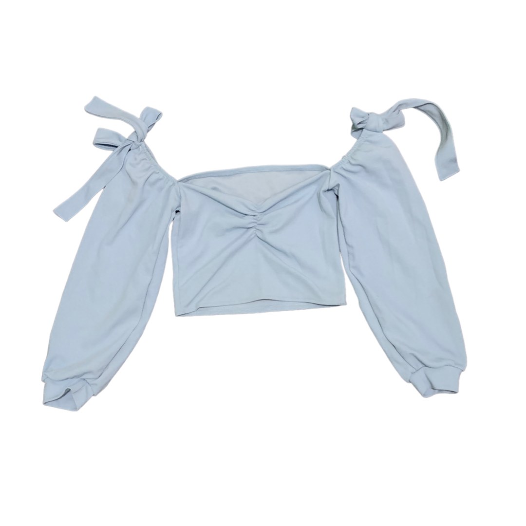 elegant cinderella picnic coquette dollette lolita powder blue cropped ...