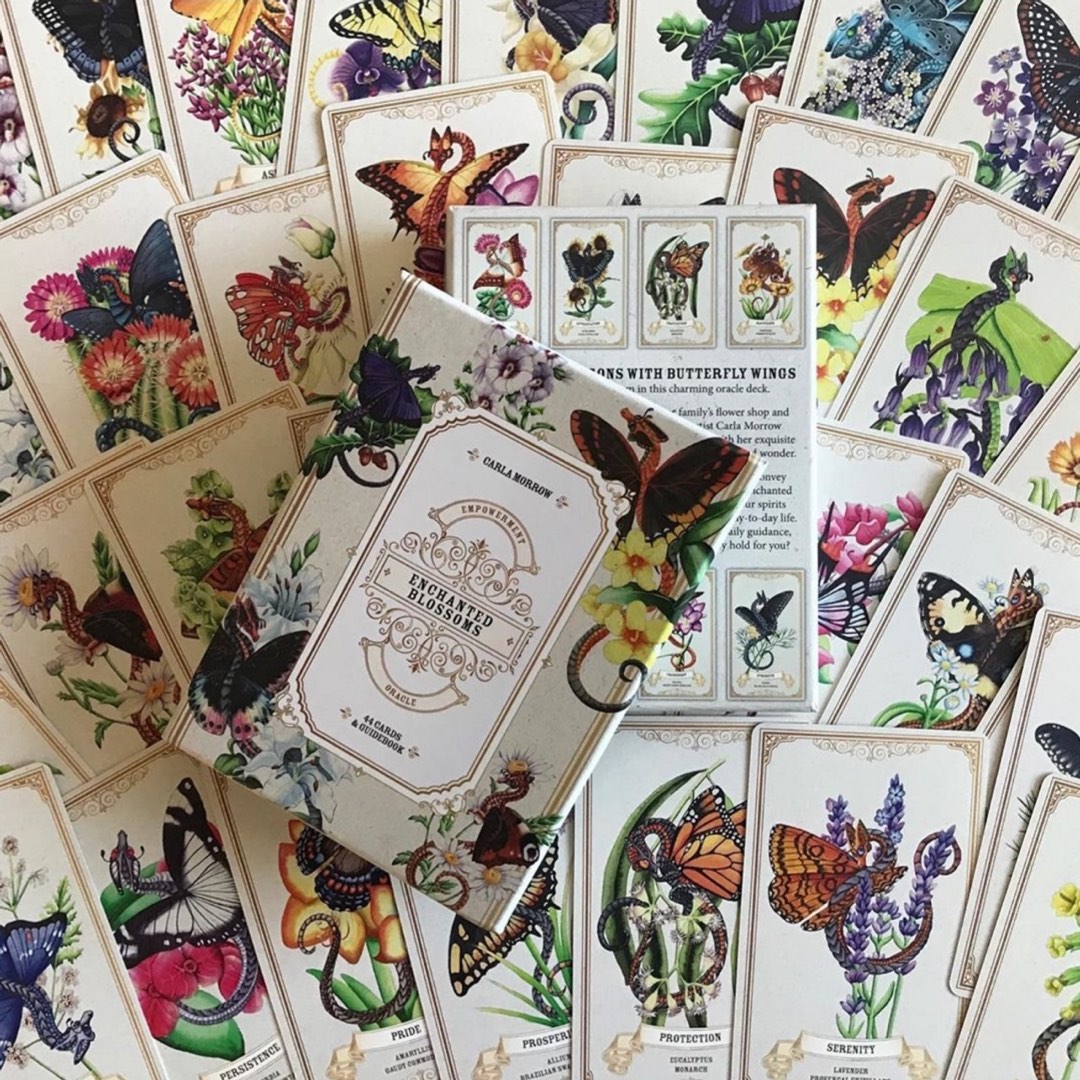 Enchanted Blossoms Oracle card/ tarot deck, Hobbies & Toys, Toys & Games on Carousell