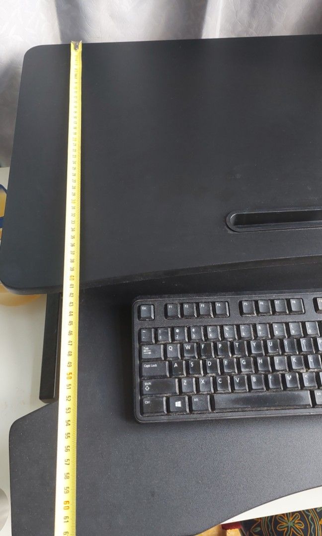 Ergonomic adjustable standing sitting desk extender, Furniture & Home ...