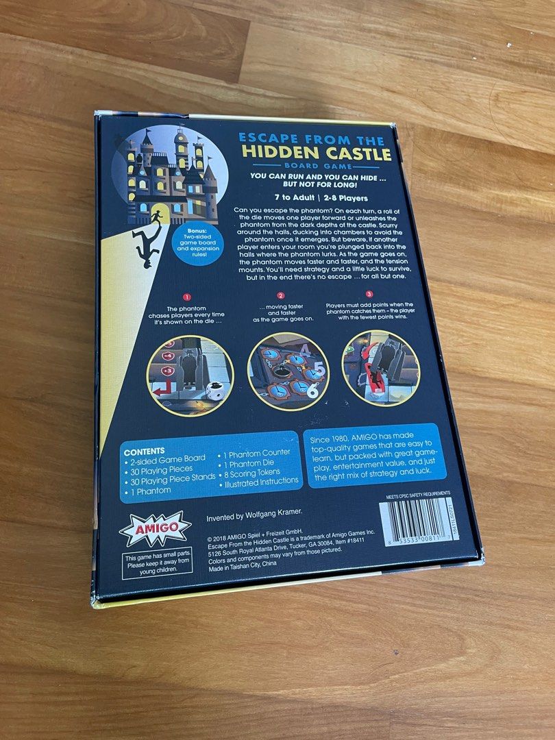 Escape from the hidden castle board game, Hobbies & Toys, Toys & Games ...