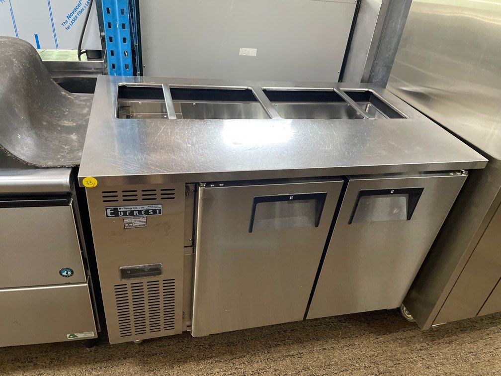 Everest open chiller / 2 door open top counter chiller / salad chiller ...