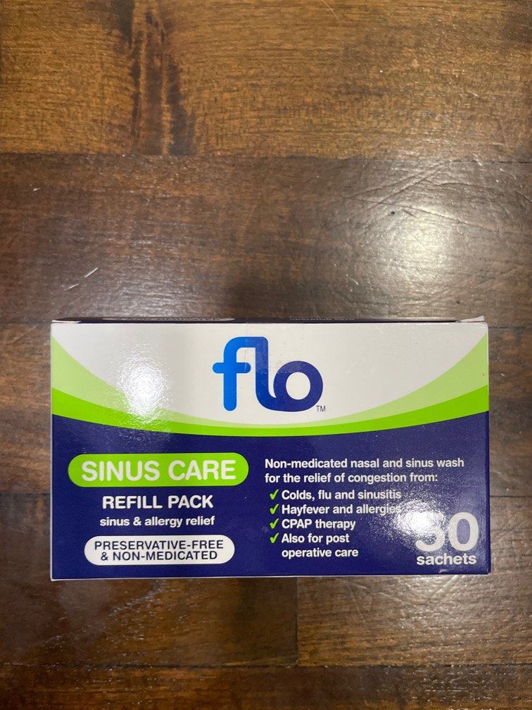 Flo Sinus Care Refill Pack (50 Sachets), Health & Nutrition, Medical ...