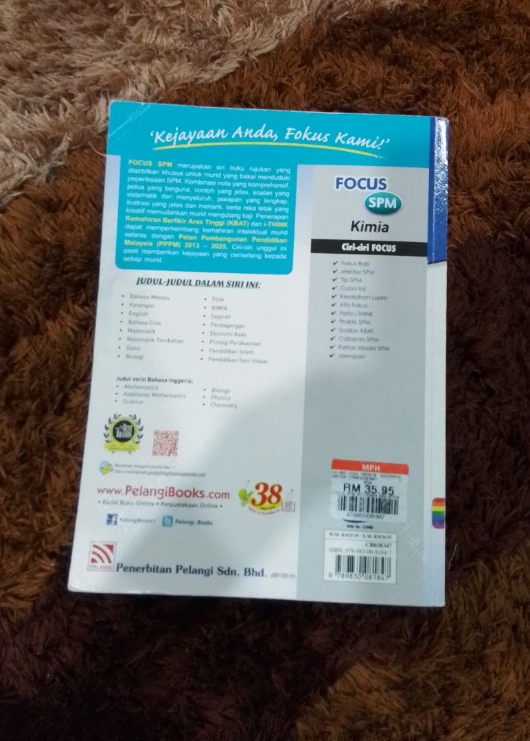 Focus SPM Kimia Revision Book, Hobbies & Toys, Books & Magazines, Textbooks on Carousell