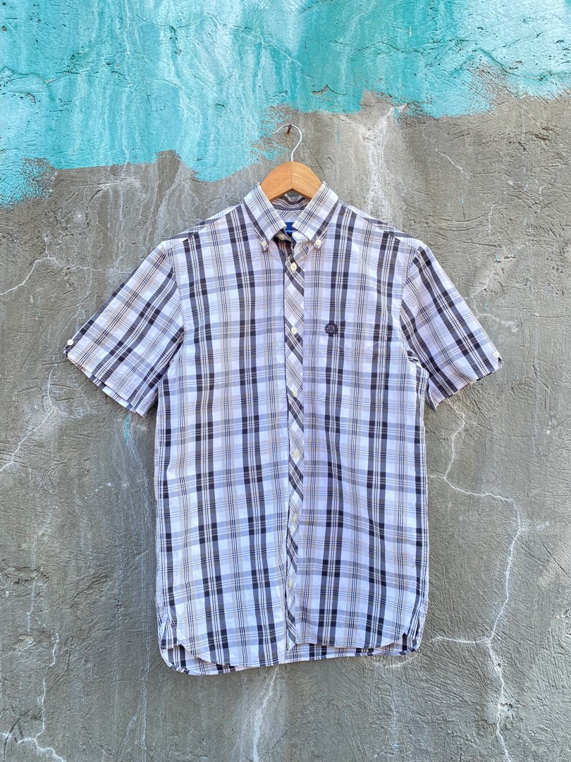 Fred Perry checkered Polo, Men's Fashion, Activewear on Carousell