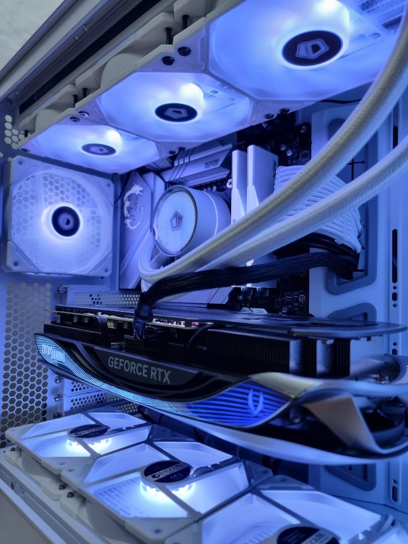[FREE DELIVERY] WHITE CLOUD THEME HIGH END CUSTOM GAMING DESKTOP ...