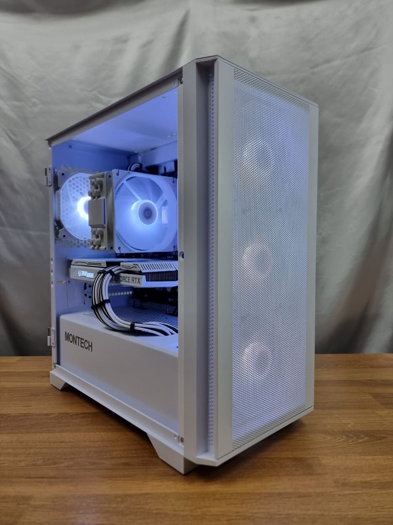 [FREE DELIVERY] WHITE CUSTOM GAMING PC DESKTOP WORKSTATION GAMING ...