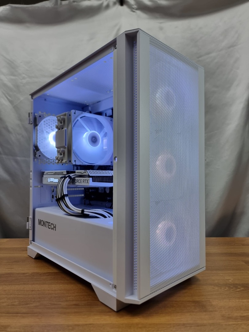 [FREE DELIVERY] WHITE CUSTOM GAMING PC DESKTOP WORKSTATION GAMING ...