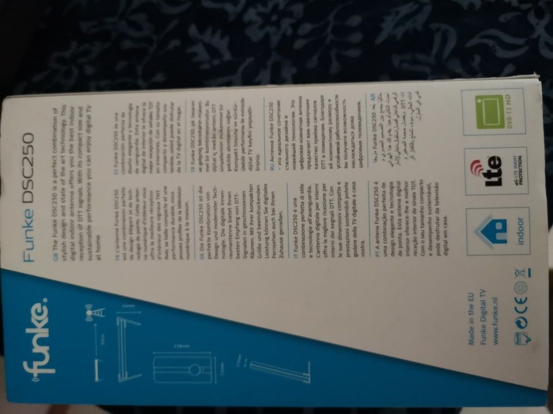 Furke active indoor antenna, TV & Home Appliances, TV & Entertainment ...