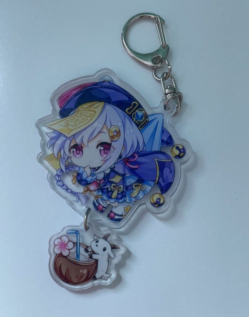 Genshin Gachapon Qiqi acrylic keychain, Hobbies & Toys, Memorabilia ...
