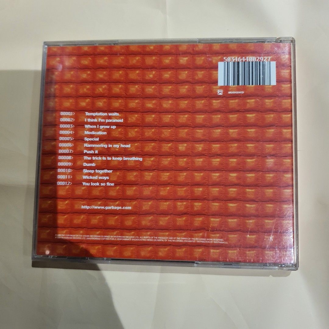 Garbage Version 2 0 Hobbies And Toys Music And Media Cds And Dvds On