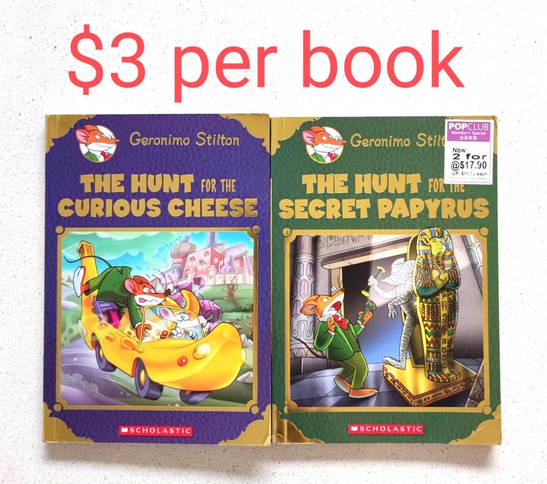 Geronimo Stilton Special Edition Curious Cheese Secret Papyrus, Hobbies ...