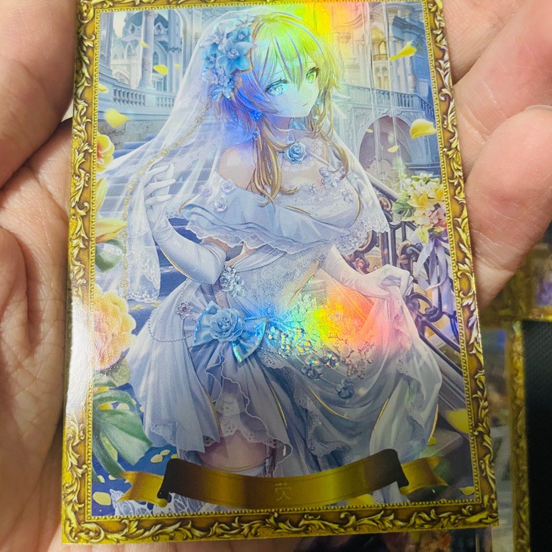 Gold Border Anime Waifu Card Collection Genshin Impact Hololive FGO ...