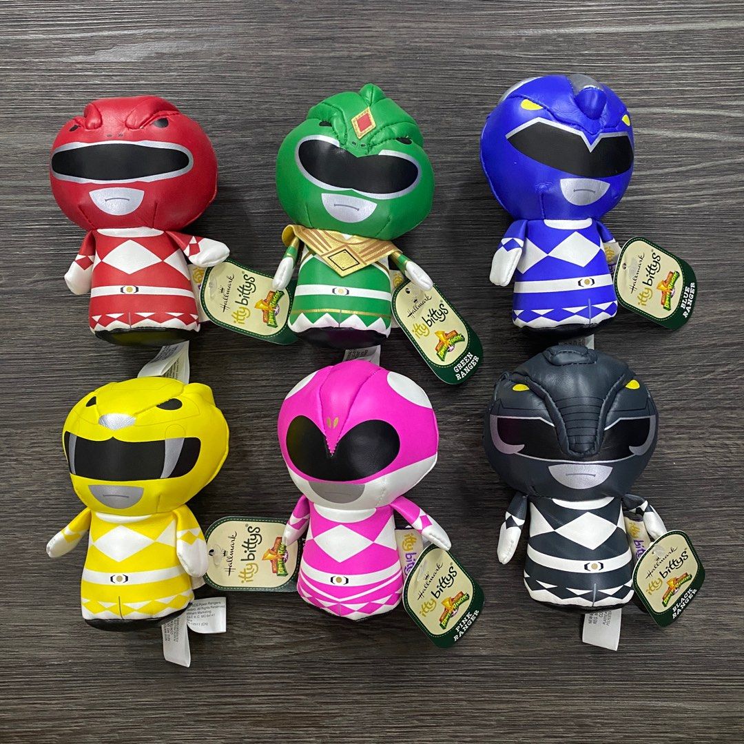 Hallmark itty bittys: Mighty Morphin Power Rangers Plush (Set of 6 ...