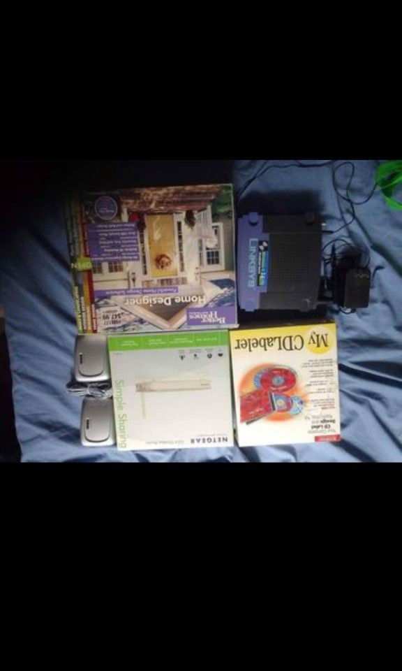 Hard drive, RAM, router/modem, extenders, scanner printer and old ...